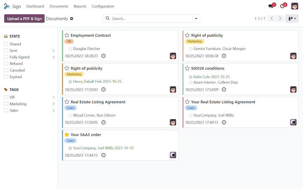 Signature Odoo : la meilleure signature électronique